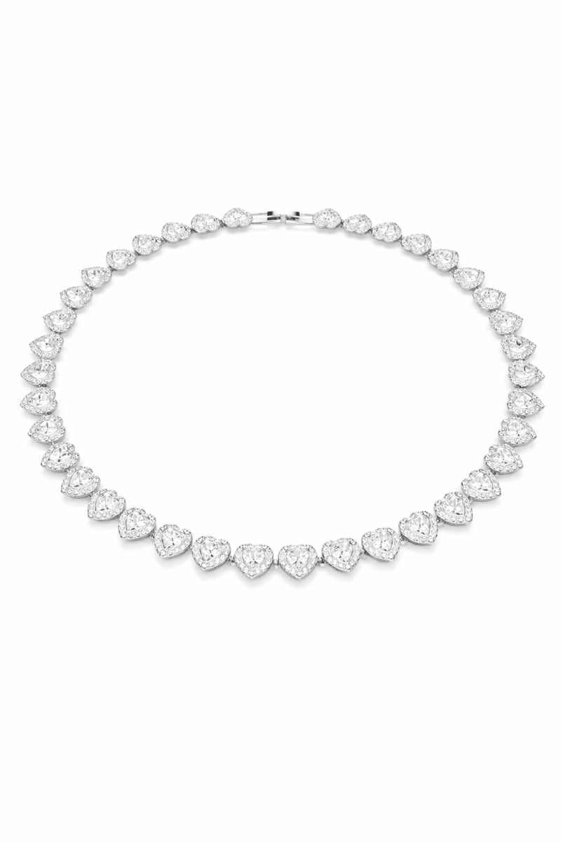 Eternal Heart Tennis Necklace – Rosé Hearts